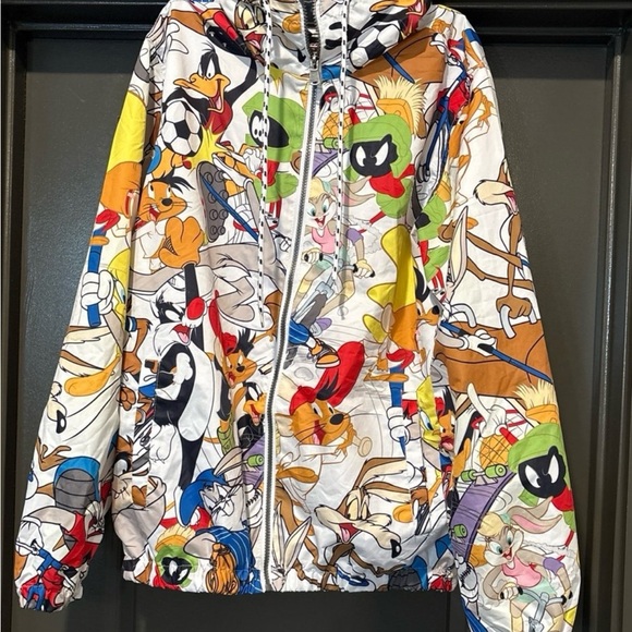 Warner Bros. | Jackets & Coats | Warner Bros Multicolor Cartoon Unisex ...